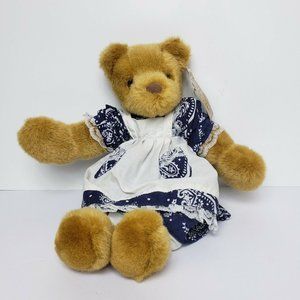 Fiesta | Toys | Fiesta Brown Teddy Bear Blue Bandana Dress Plush | Poshmark